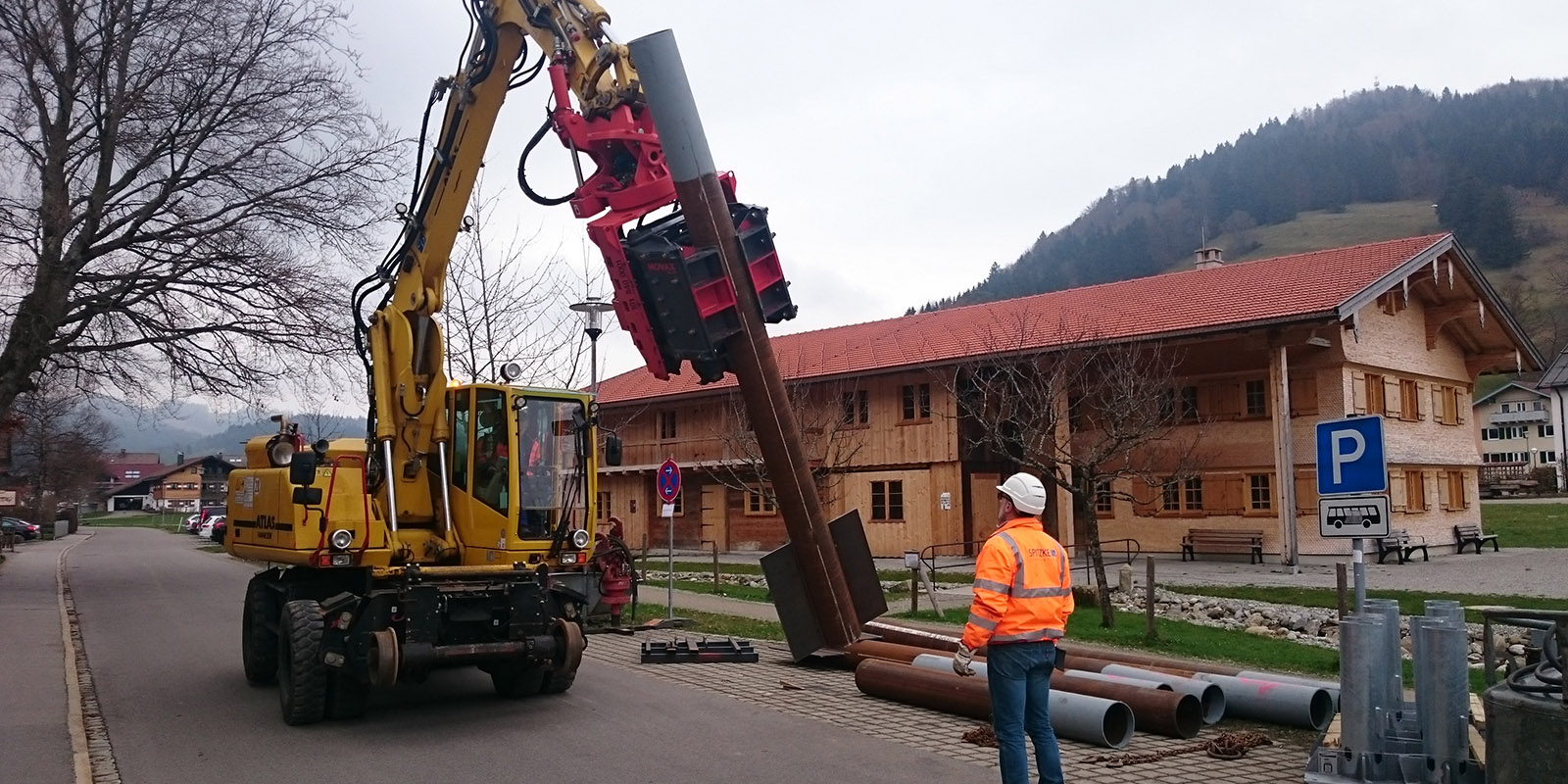 Vibratory Pile-Driver MOVAX SG-45 & HVR 45 - Building mast foundations ...